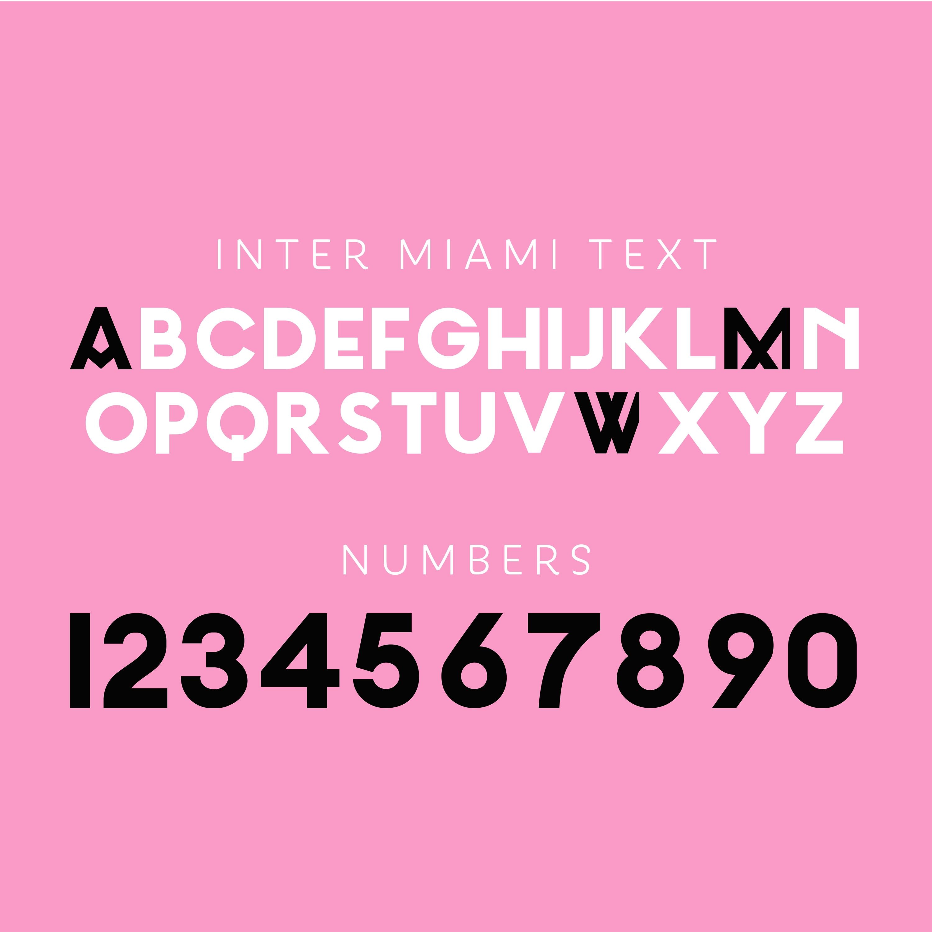 Inter Miami FONT JERSEY | [ai, Svg, Pdf, Otf & Ttf] - Etsy