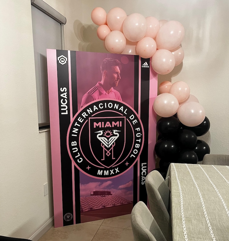 Soccer Miami BACKDROP · Birthday Decorations || DIGITAL DOWNLOAD - Etsy