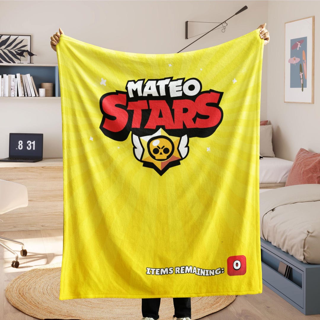 Custom Brawl Stars Blanket | Personalized Kids Gift With Name - Etsy