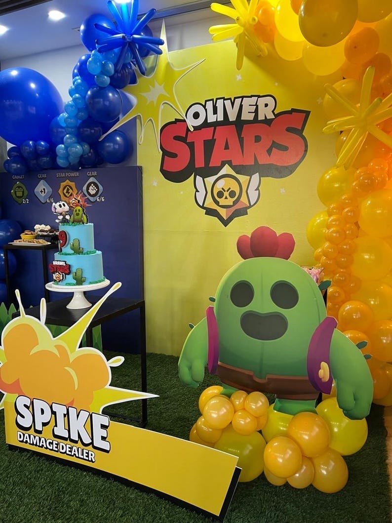 Party Backdrop Brawl Stars Birthday Party Decorations - Etsy