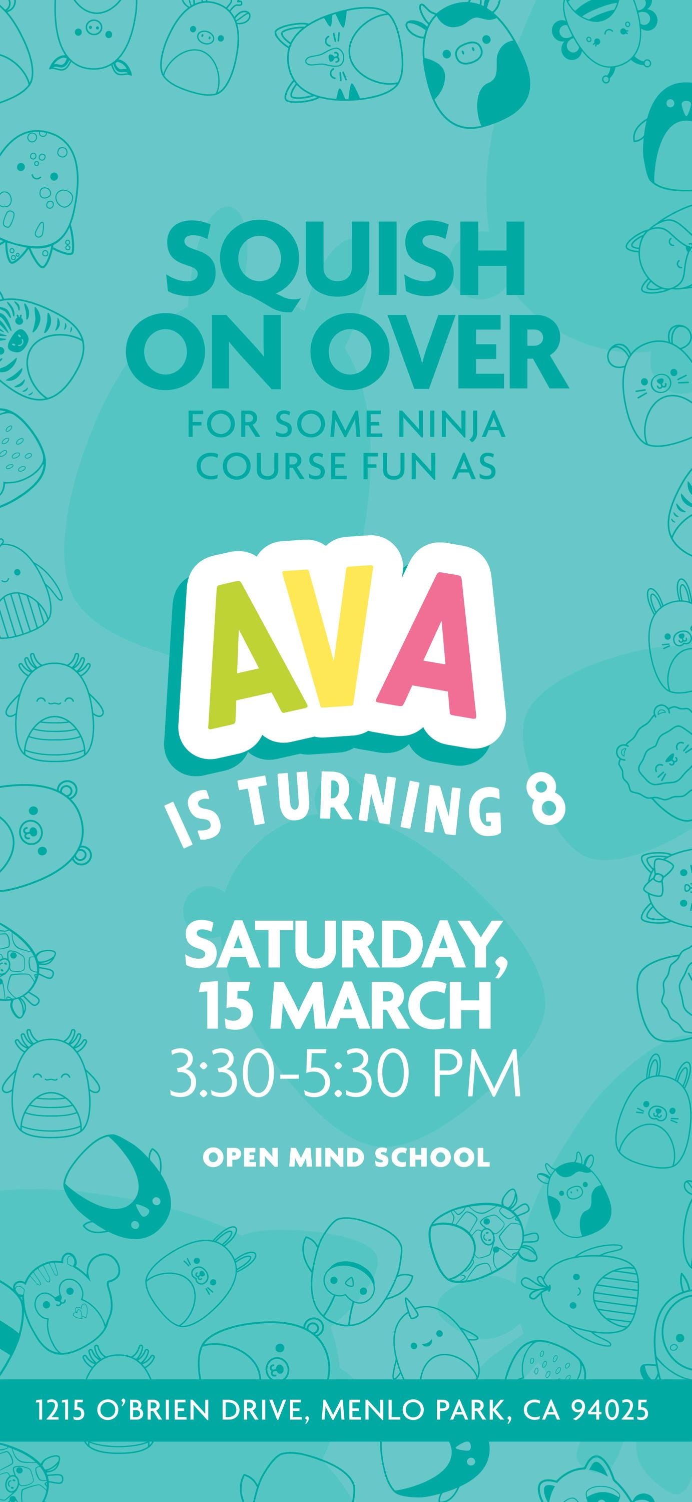 Squishmallow INVITATION | Custom Logo || DIGITAL DOWNLOAD - Etsy