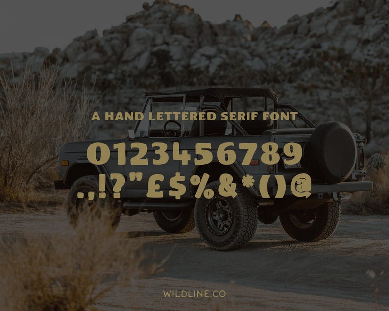 Bronco Serif | A Hand Lettered Serif Typeface | Bold Western Font ...