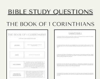 Bible Study of 2 Corinthians, Bible Study Questions, Bible Study ...