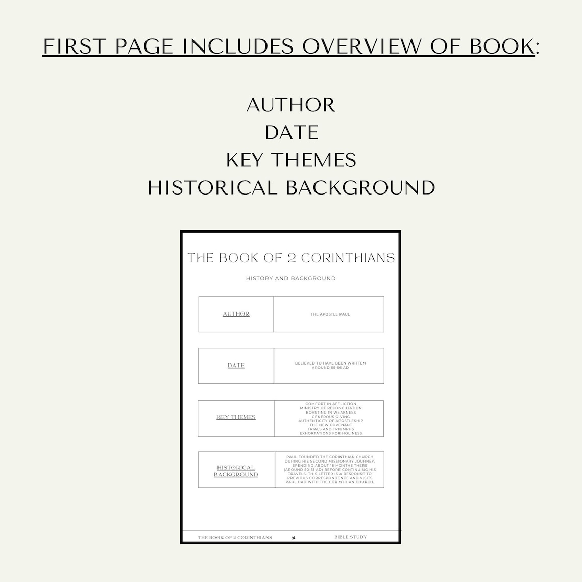 Bible Study of 2 Corinthians, Bible Study Questions, Bible Study ...