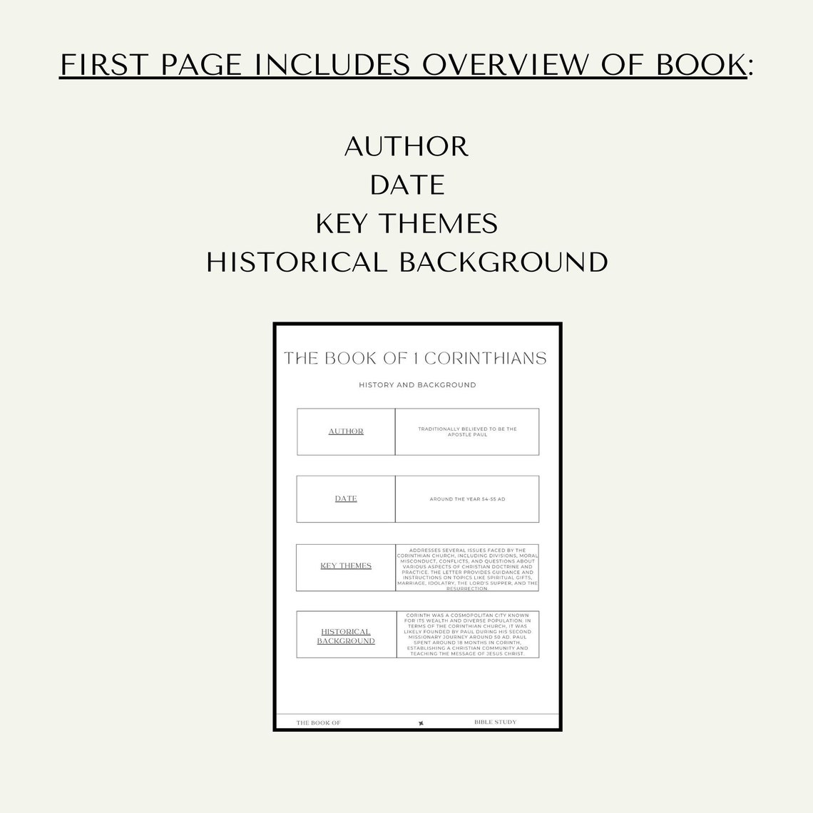 Bible Study of 1 Corinthians, Bible Study Questions, Bible Study ...