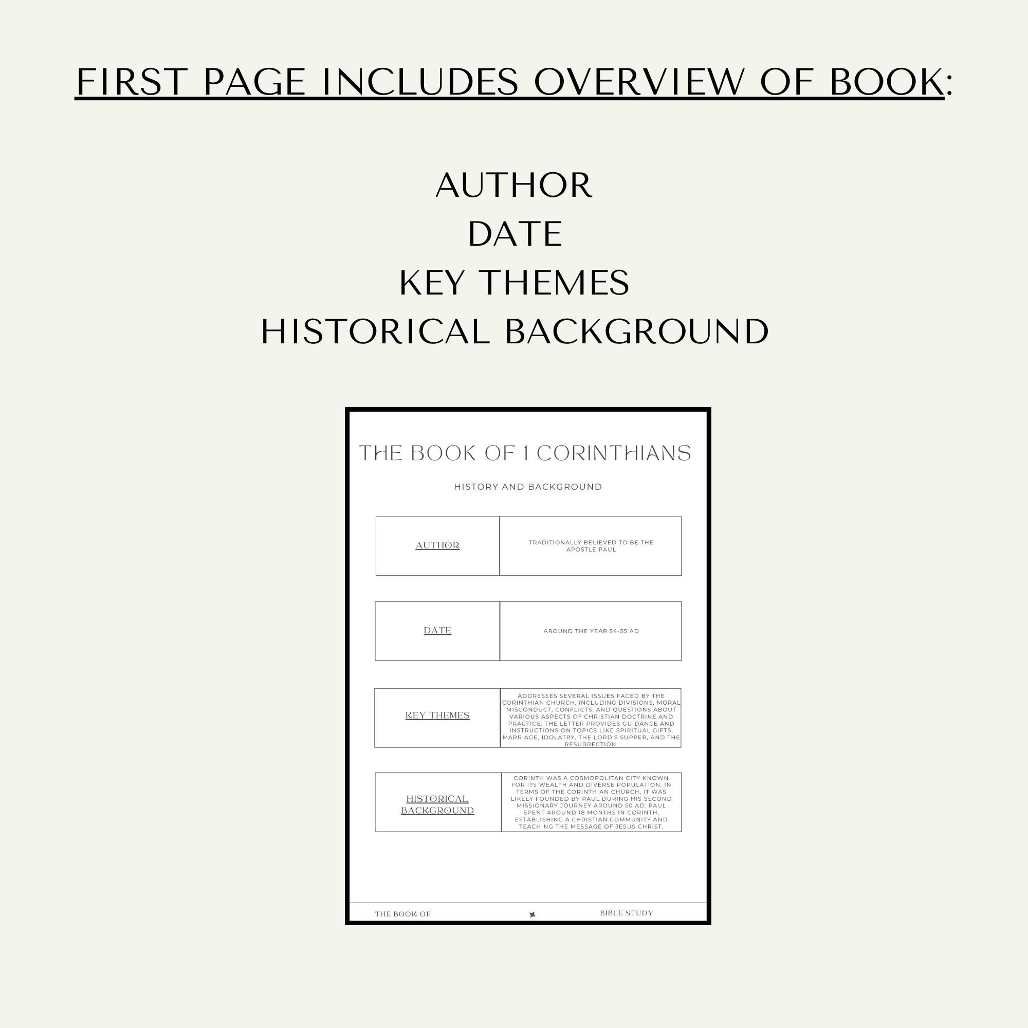 Bible Study of 1 Corinthians, Bible Study Questions, Bible Study ...