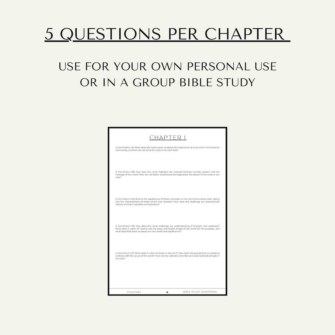 Bible Study of 1 Corinthians, Bible Study Questions, Bible Study ...