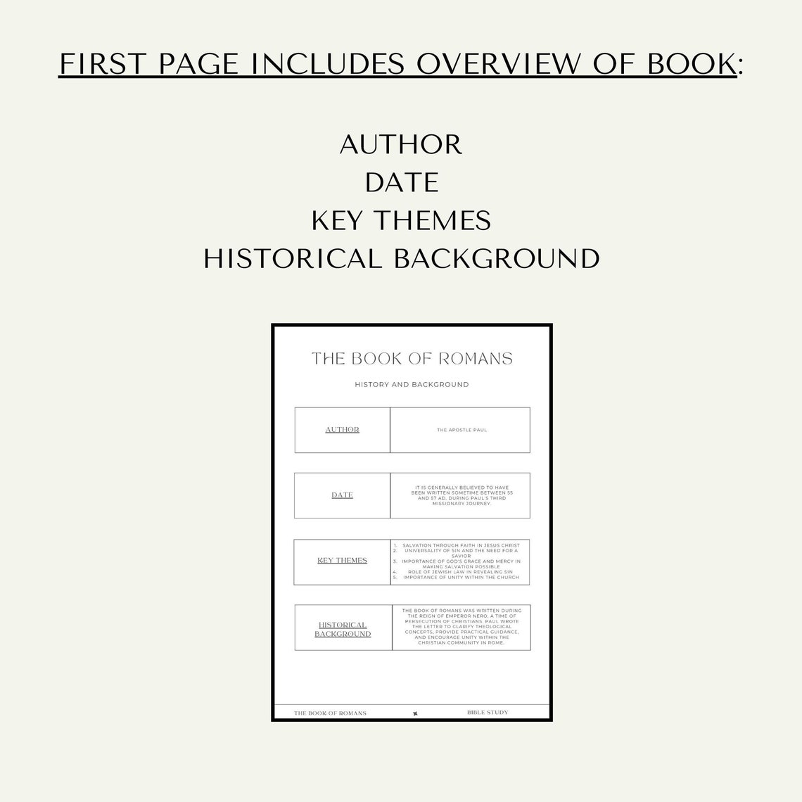 Bible Study of Romans, Bible Study Questions, Bible Study Printable ...