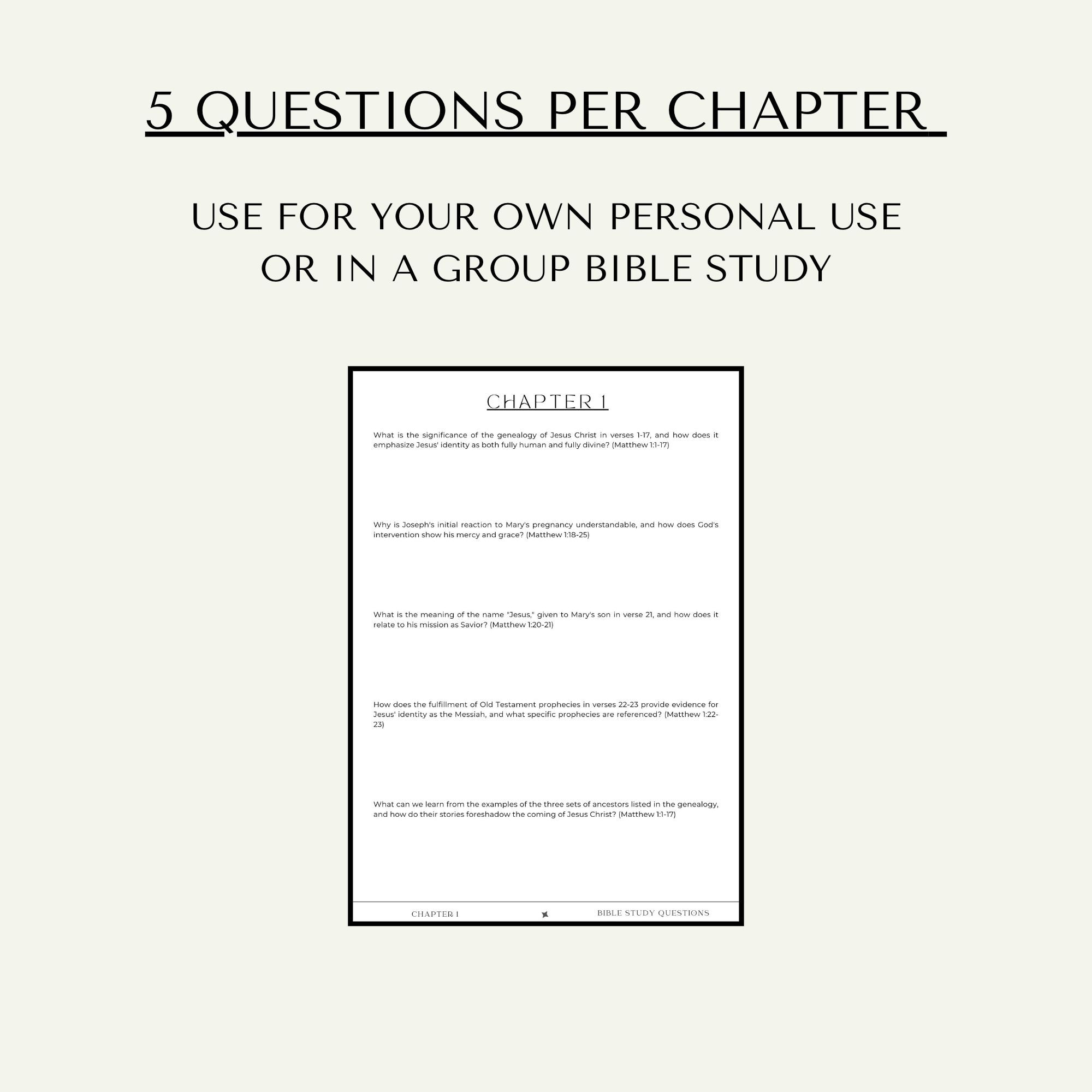 Bible Study of Matthew, Bible Study Questions, Bible Study Printable, Bible Study Guide, Bible ...