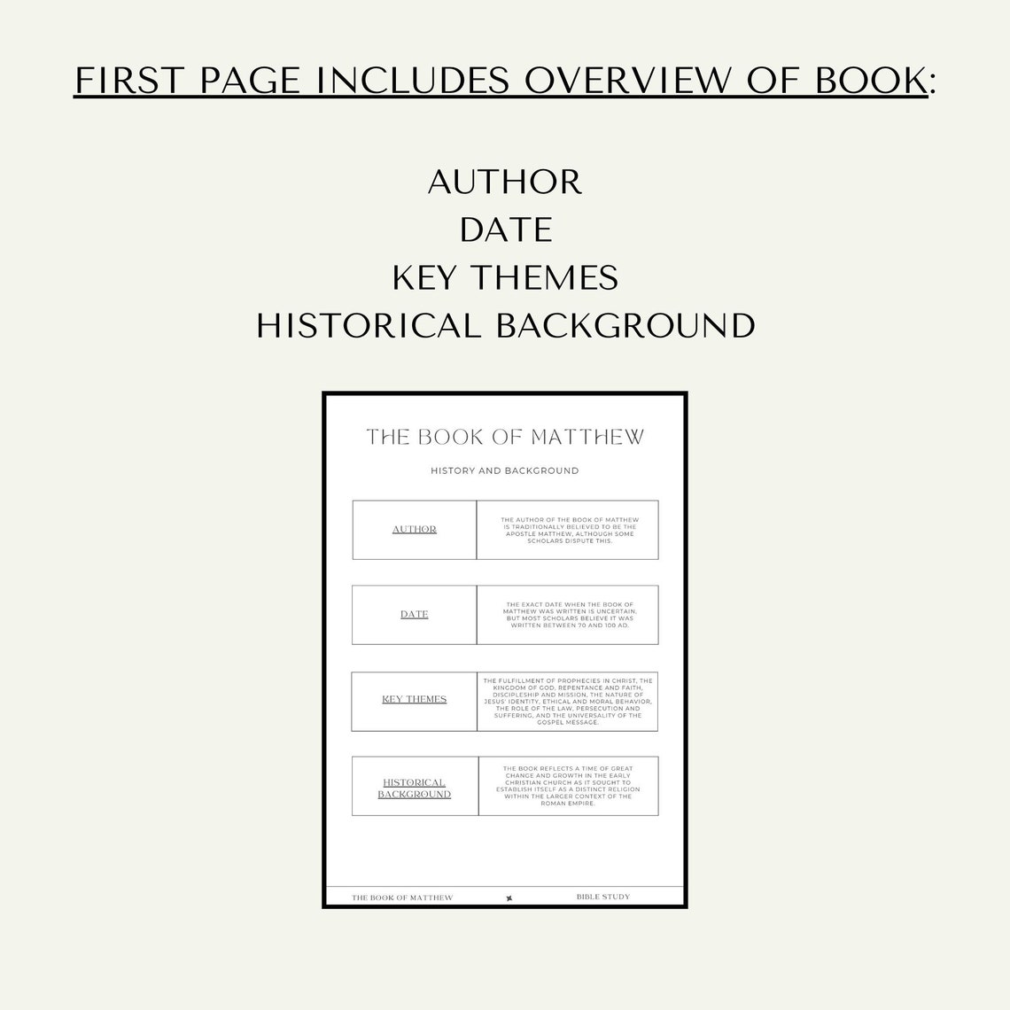 Bible Study of Matthew, Bible Study Questions, Bible Study Printable ...