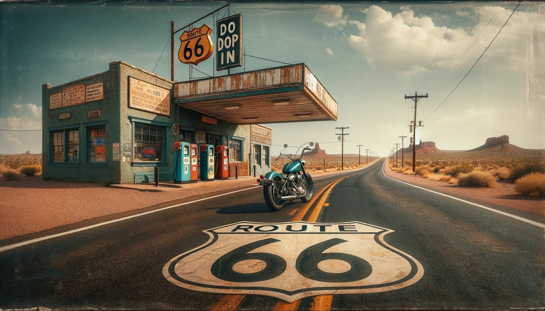 Route 66 Printable Wall Art, Historic Sign, Cars, Adventure of Road ...
