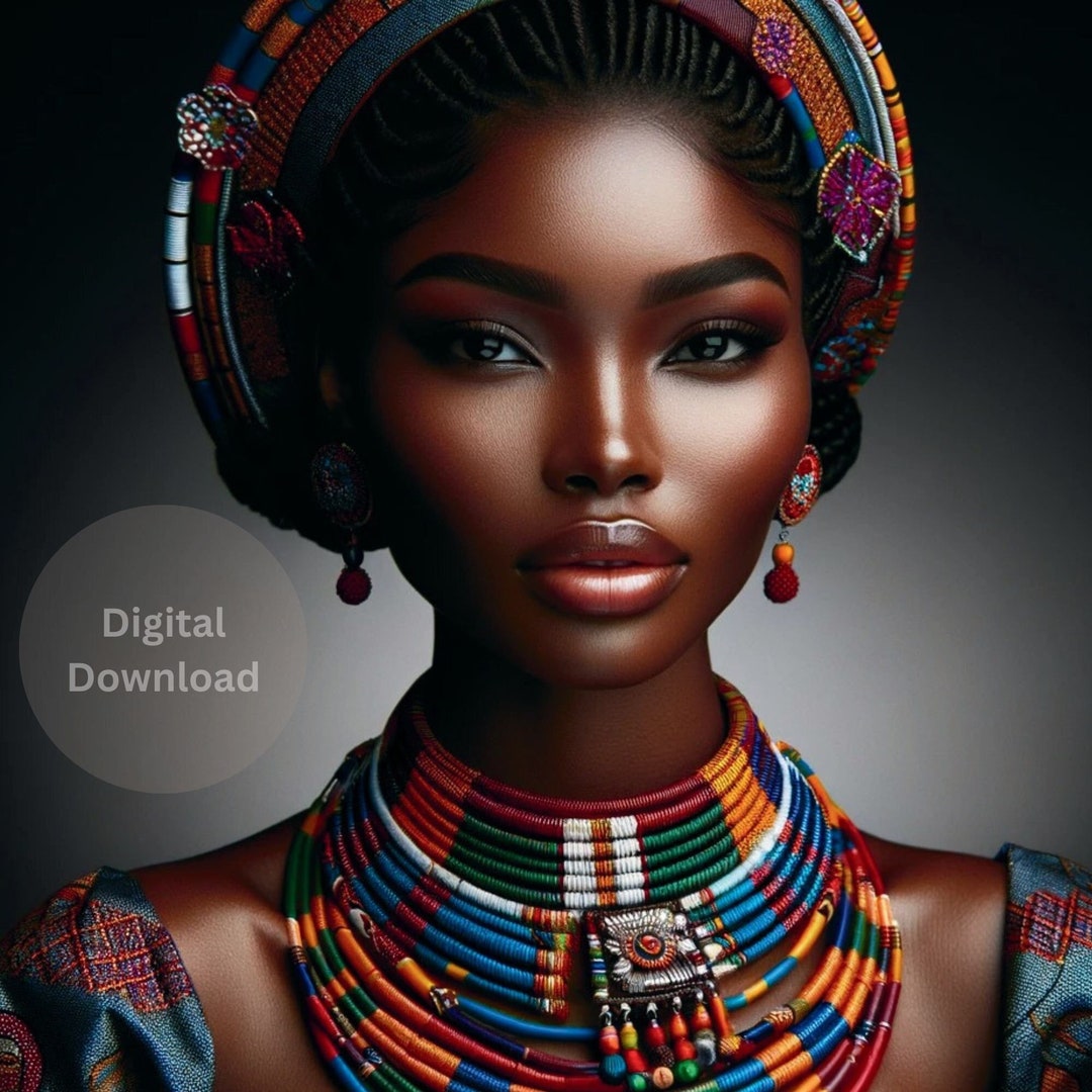 African Art, African Queen, African, African Digital Art, Black Art ...