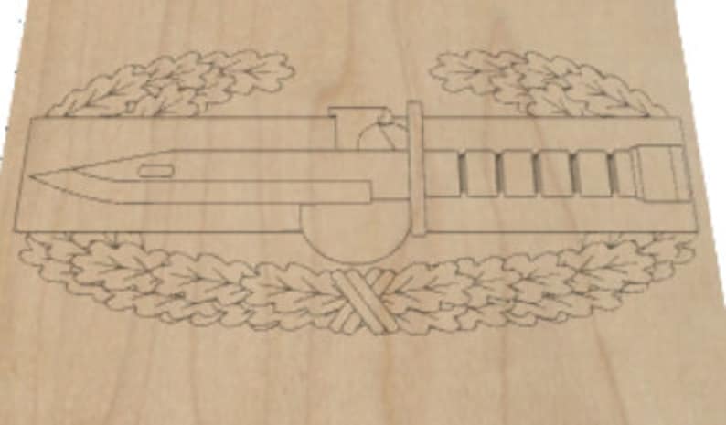 Combat Action Badge (vector) - Etsy