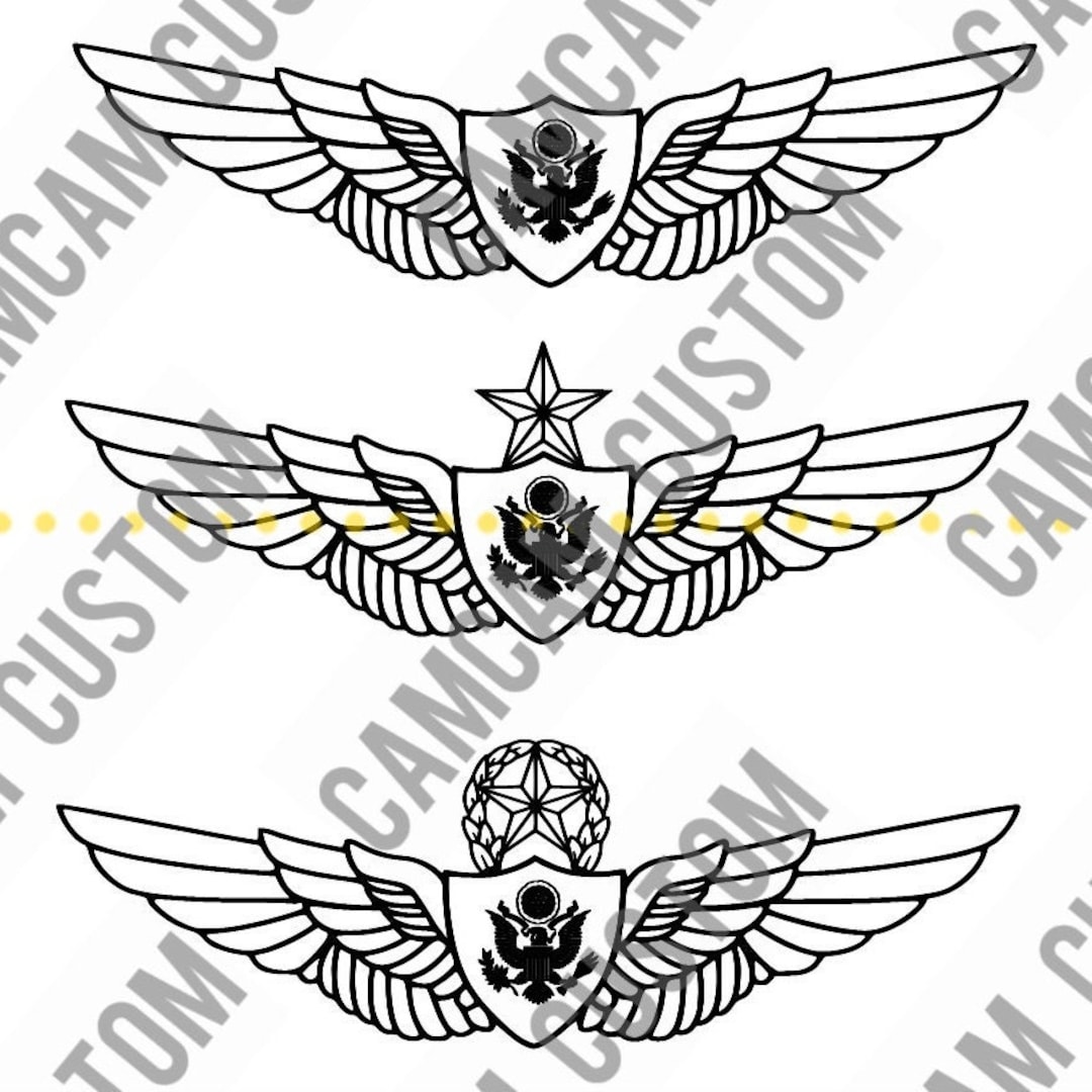 Aviation Crewmember Wings (vector) - Etsy