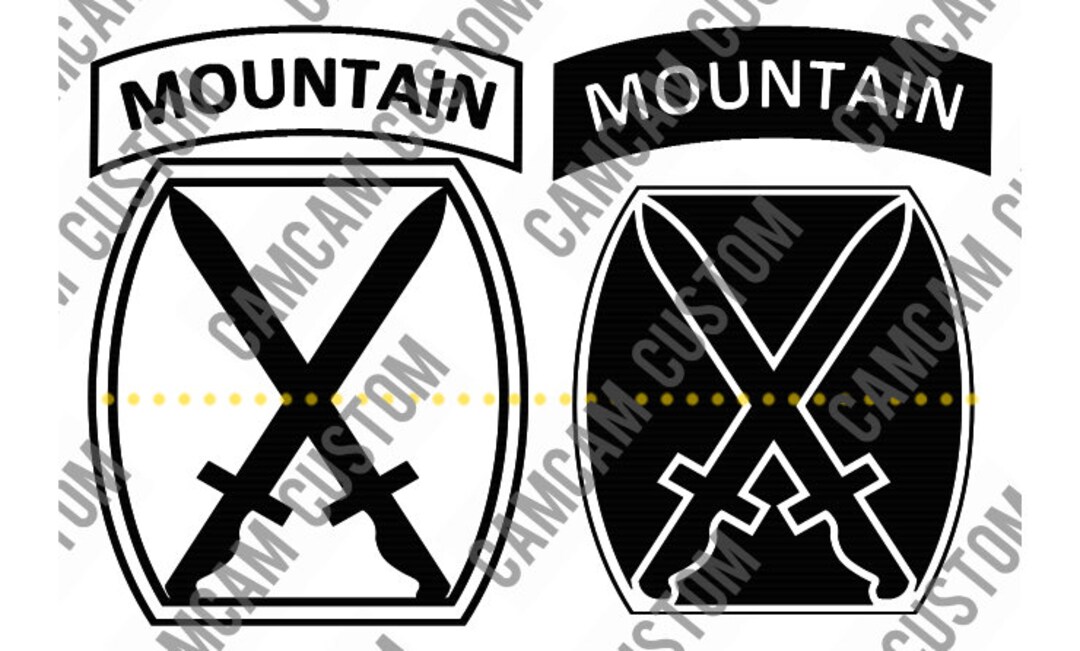 10th Mountain Division (vector) - Etsy
