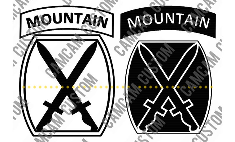10th Mountain Division (vector) - Etsy