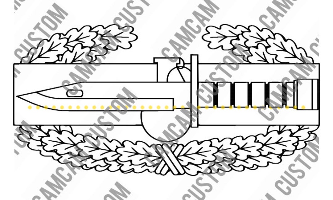 Combat Action Badge (vector) - Etsy
