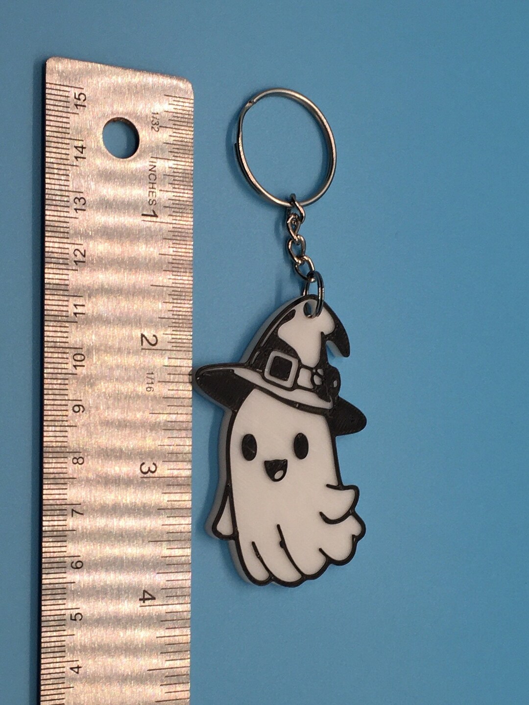 3D Printed Ghost Key Chain - Etsy