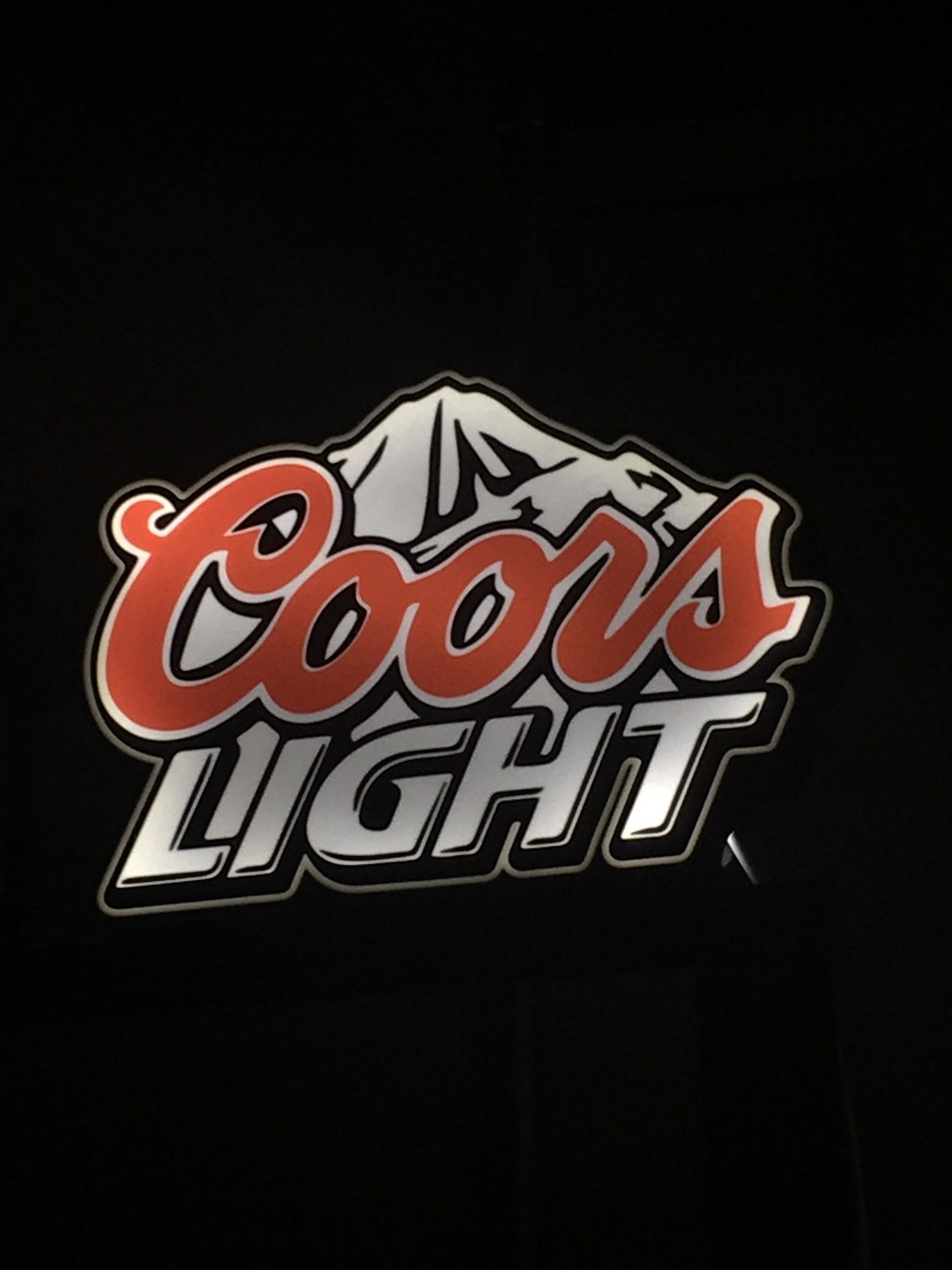 3D Printed Coors Beer LED Sign - Etsy