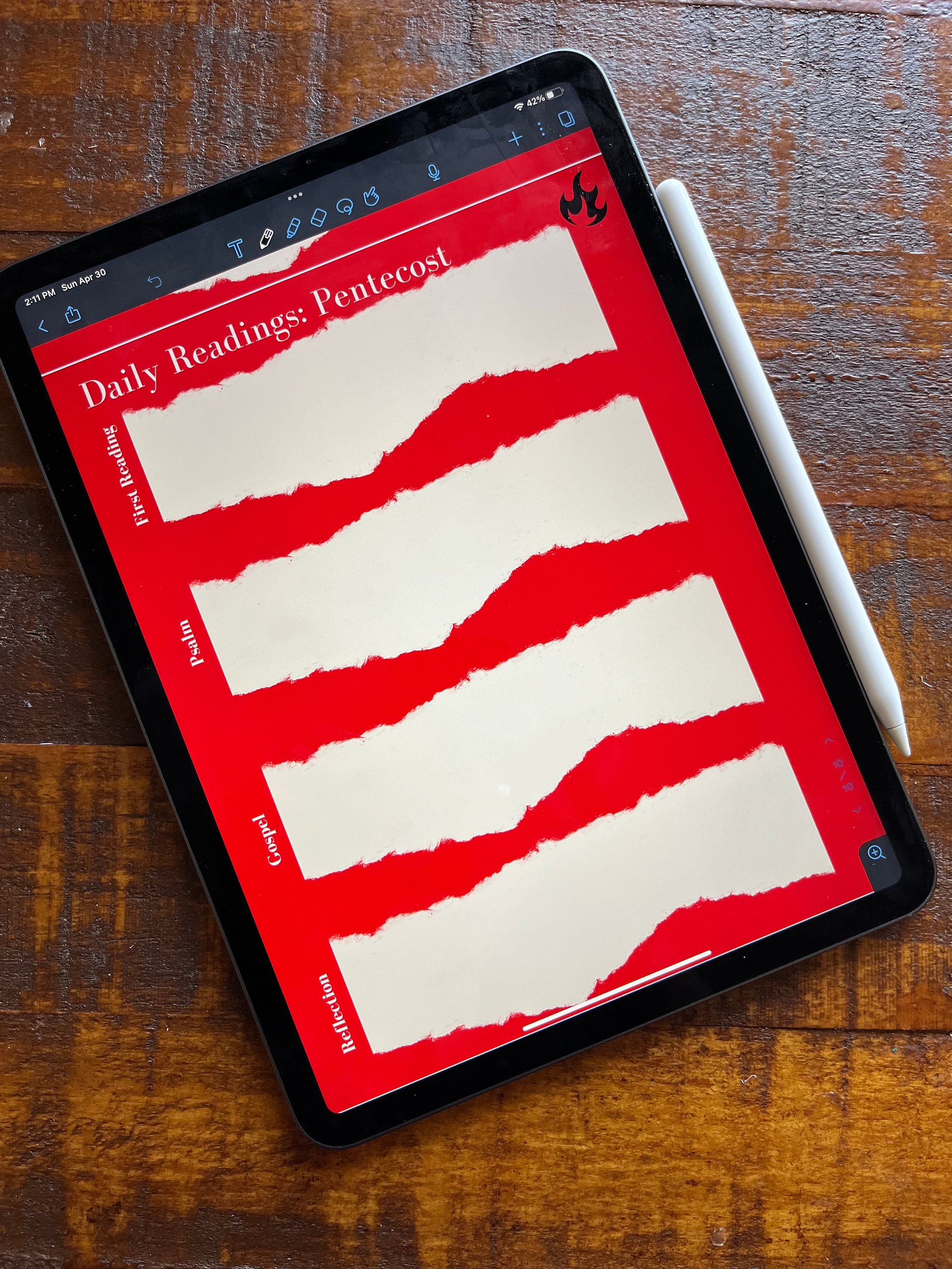 Catholic Daily Reflection Digital Download Pentecost - Etsy