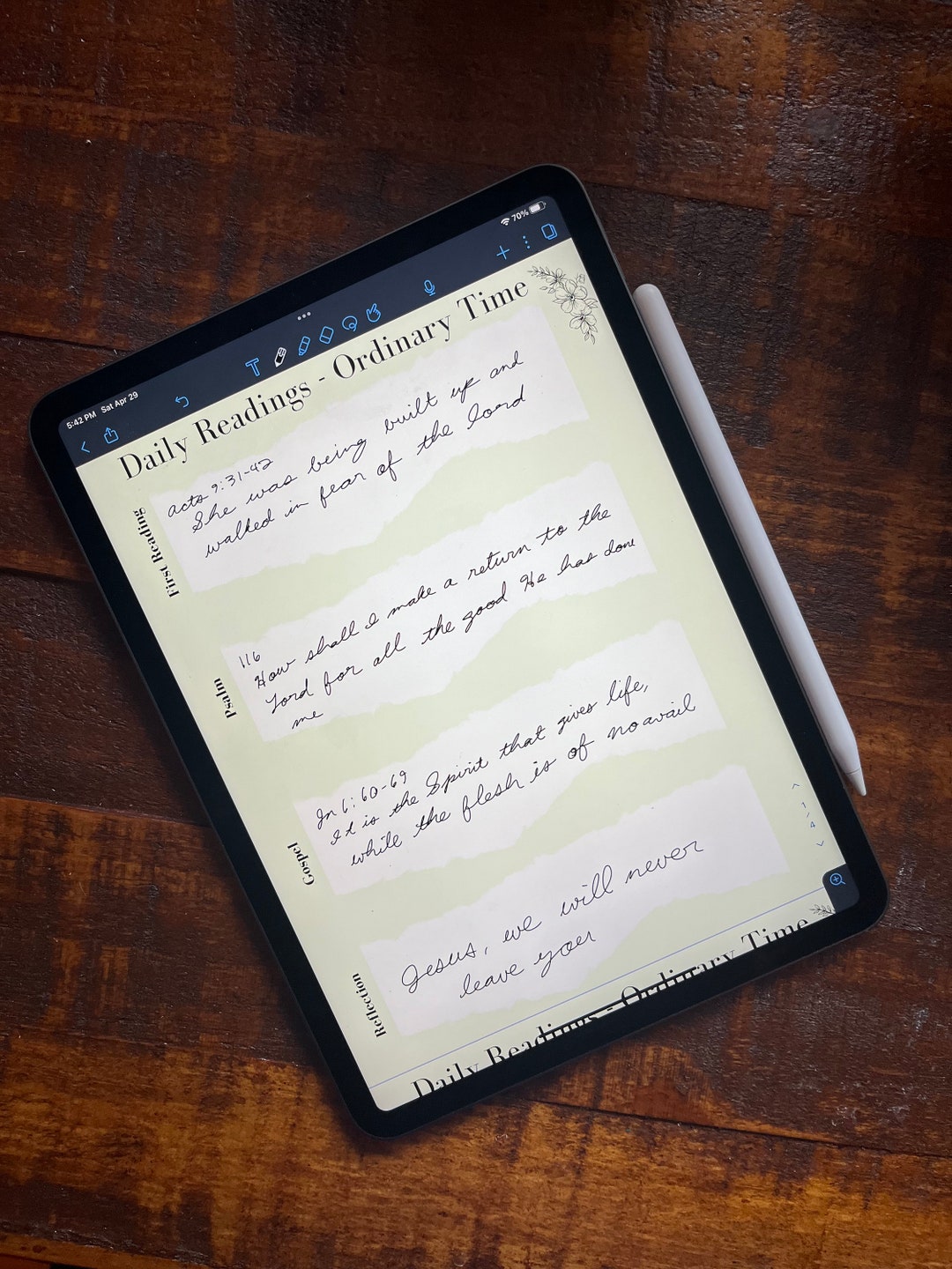 Catholic Daily Reflection Digital Download Ordinary Time - Etsy