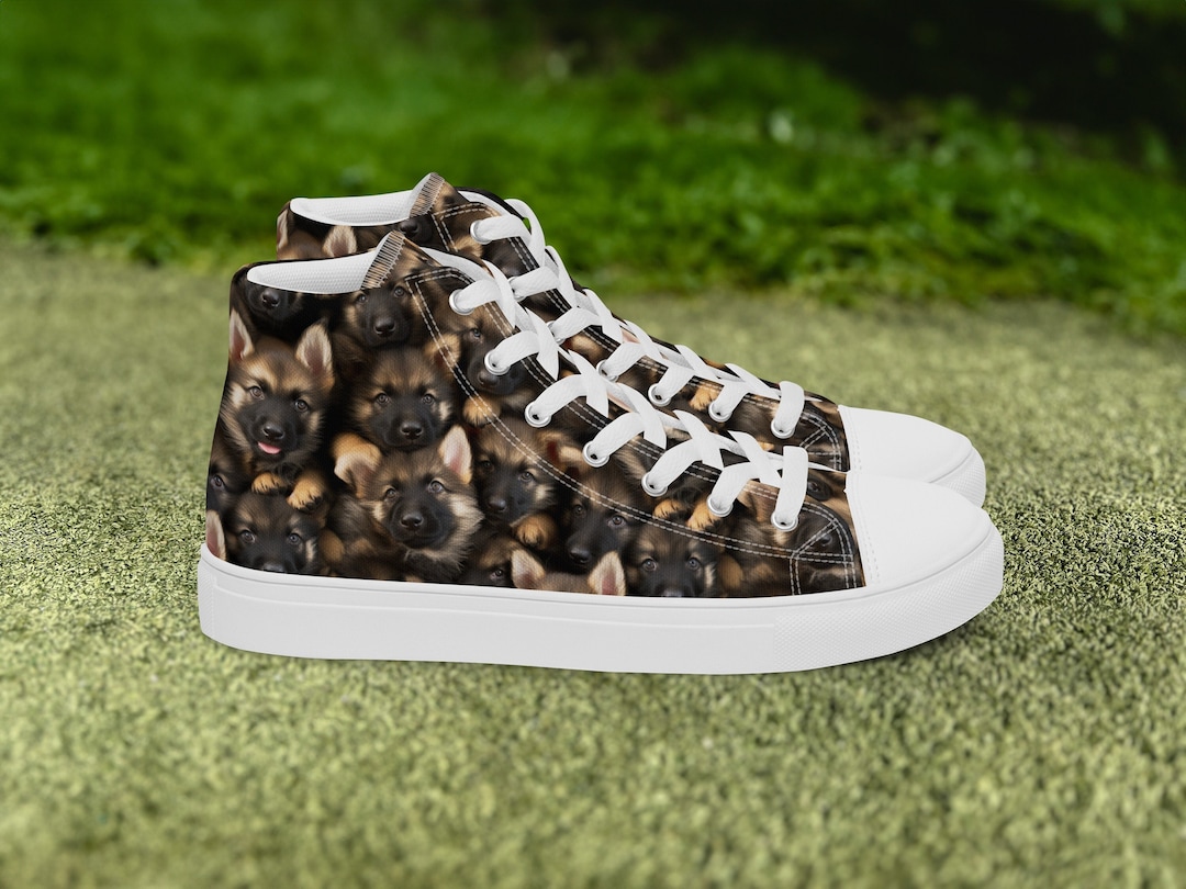 Converse Style German Shepherd Women's Shoes, German Shepherd Shoes ...