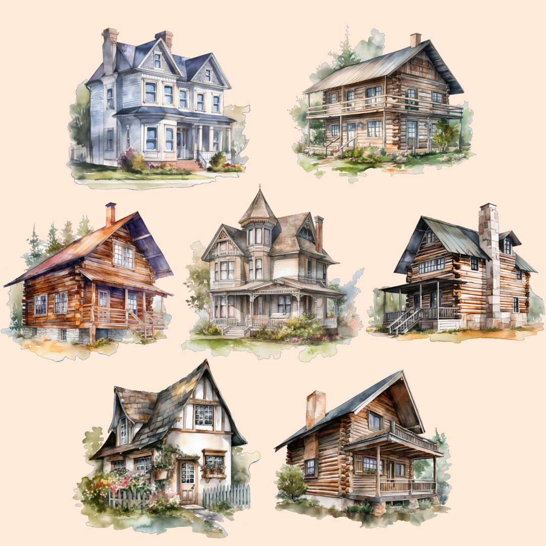 Watercolor House Clipart House Clipart House PNG Watercolor House Home ...