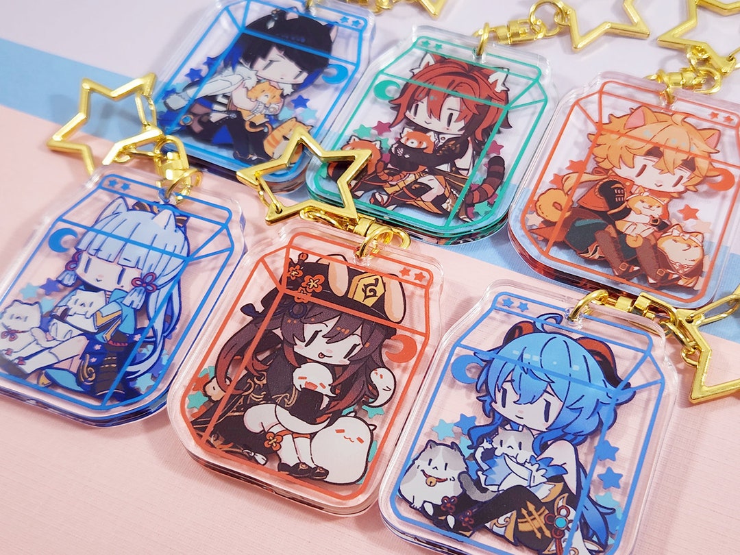 PART 2 Genshin Impact 2" Double-sided Acrylic Keychain Charm Ganyu ...