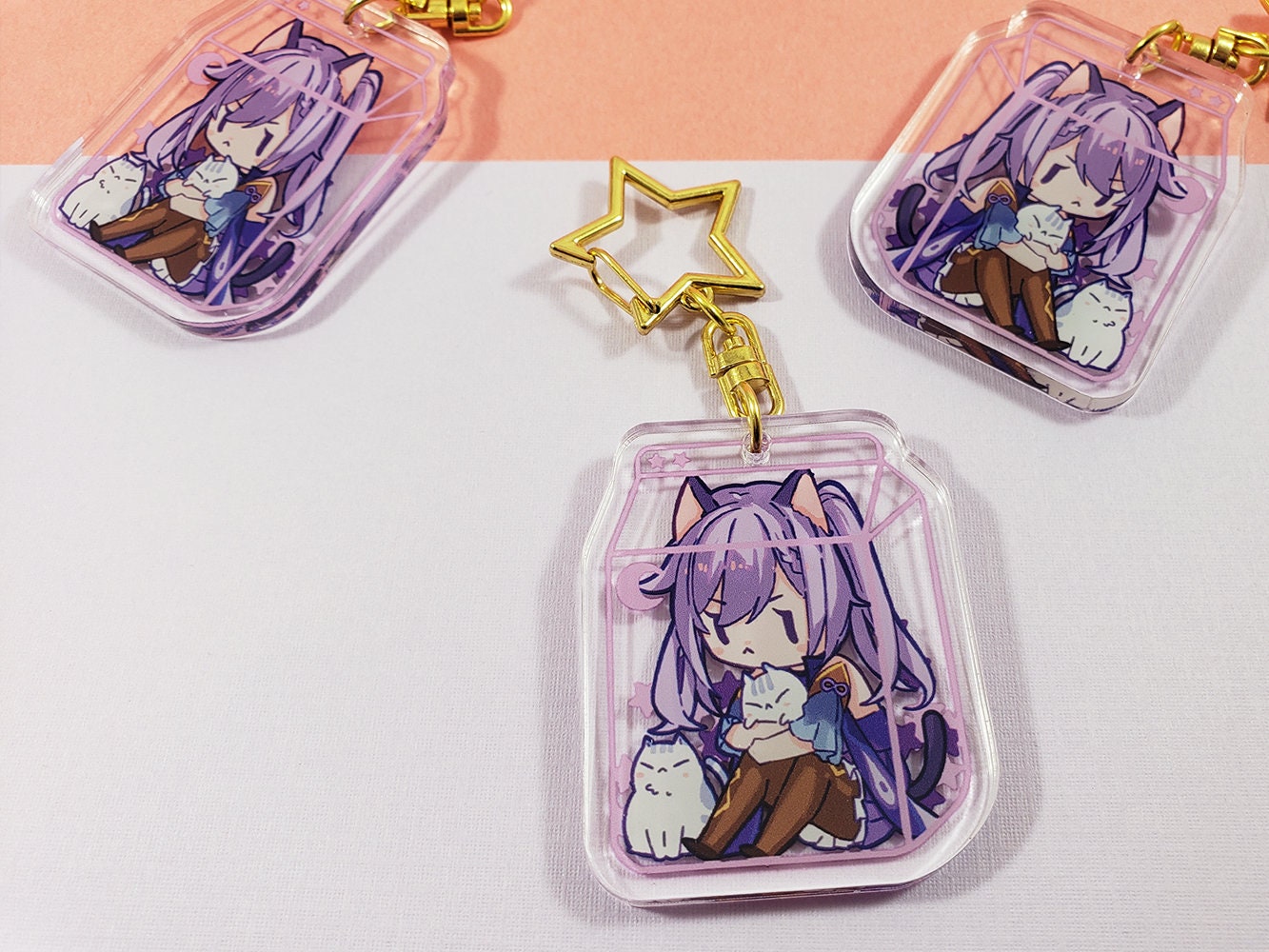 PART 1 Genshin Impact 2" Double-sided Acrylic Keychain Charm Albedo ...