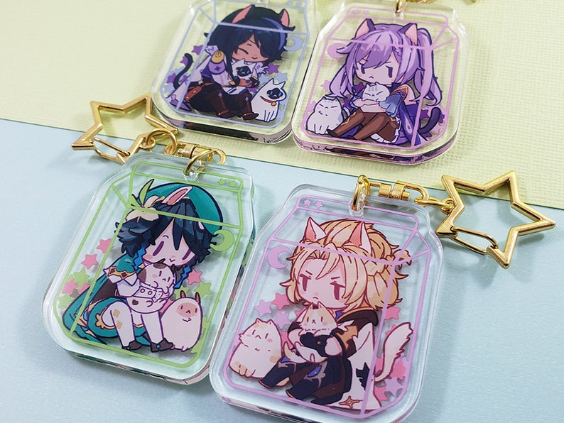 PART 1 Genshin Impact 2" Double-sided Acrylic Keychain Charm Albedo ...