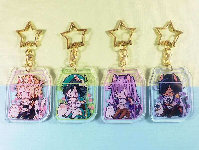 PART 1 Genshin Impact 2" Double-sided Acrylic Keychain Charm Albedo ...