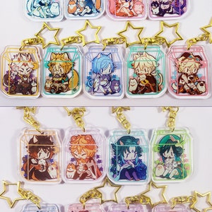 PART 2 Genshin Impact 2" Double-sided Acrylic Keychain Charm Ganyu ...