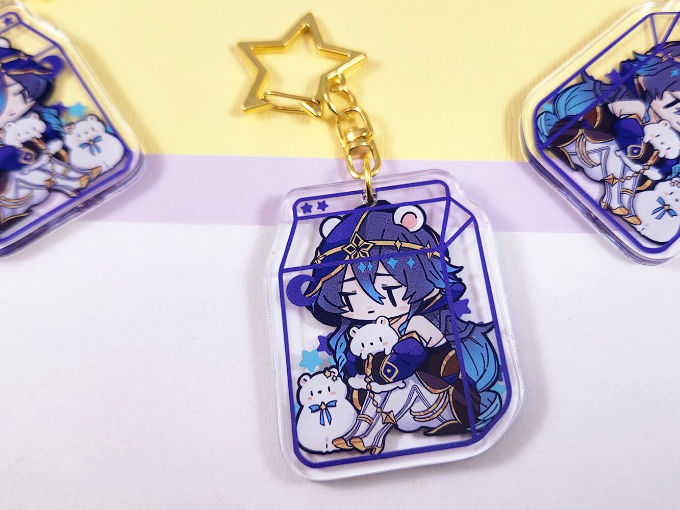 PART 5 Genshin Impact 2" Double-sided Acrylic Keychain Charm Game Milk ...