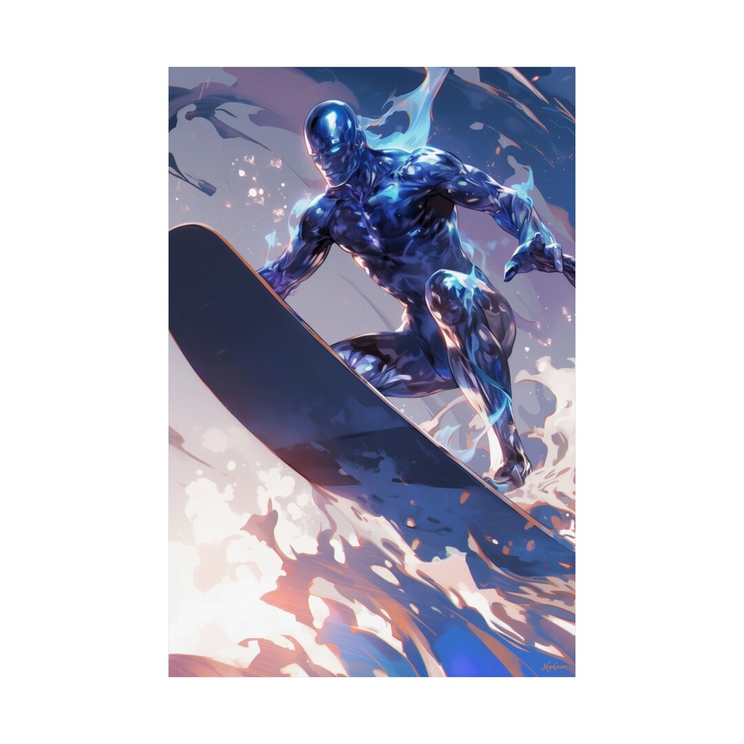 Silver Surfer 3 Comic Sups Fanart Poster Portrait 12x18, 20x30, 24x36 ...