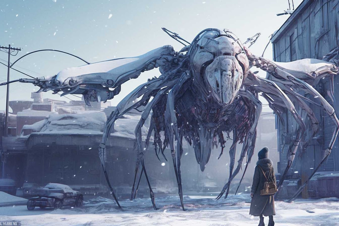 Arachnobot 4 - Scifi Worlds Poster - Landscape - 18x12, 30x20, 36x24 ...