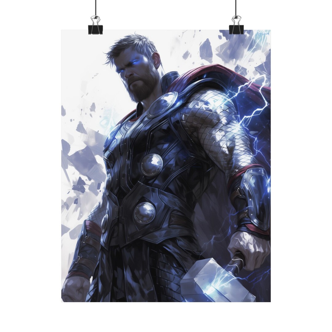 Thor SH 3 Comic Sups Fanart Poster Portrait 12x18, 20x30, 24x36, 36x54 ...
