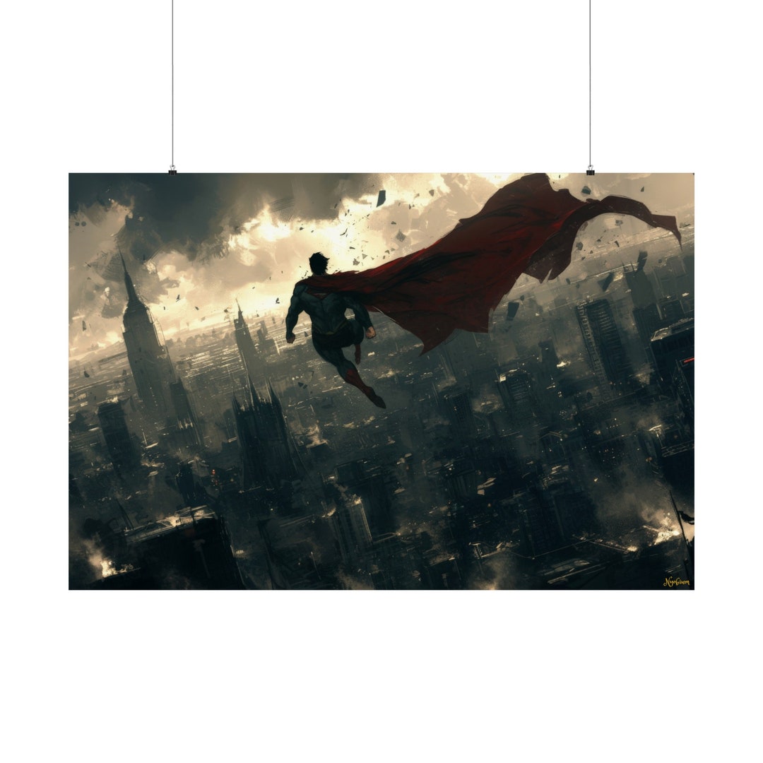 Superman L Sups Fanart Poster Landscape 18x12, 30x20, 36x24, 54x36 ...