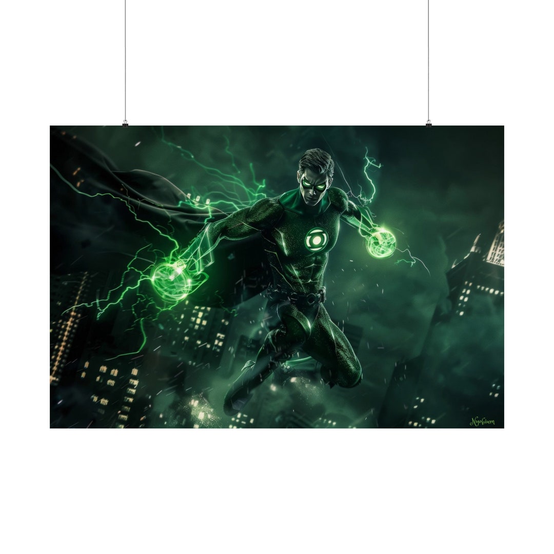 Green Lantern L 1 Sups Fanart Poster Landscape 18x12, 30x20, 36x24 ...