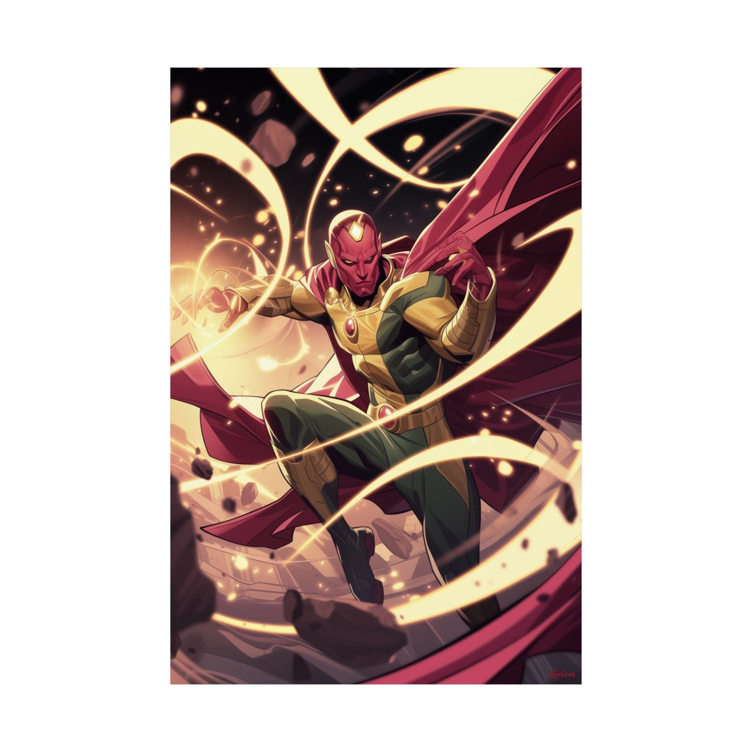 Vision 3 Comic Sups Fanart Poster Portrait 12x18, 20x30, 24x36, 36x54 ...