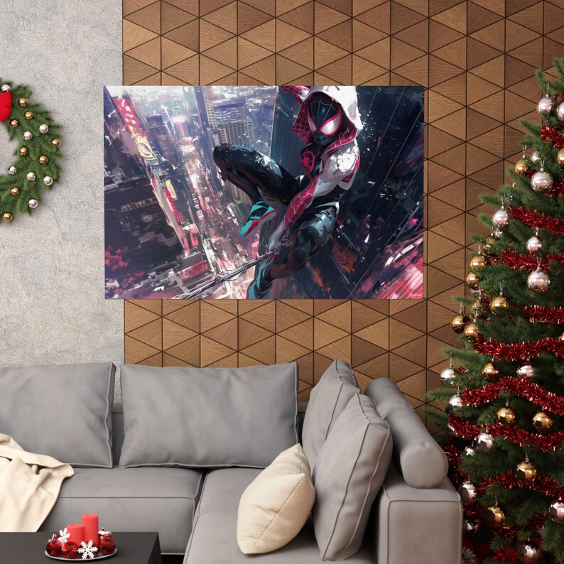 Spidergwen L 7 Spidergirl Sups Fanart Poster Landscape 18x12, 30x20 ...