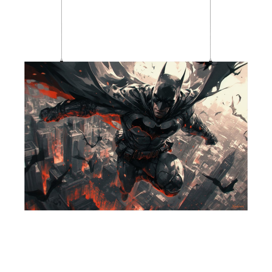 Batman L 3 Sups Fanart Poster Landscape 18x12, 30x20, 36x24, 54x36 ...