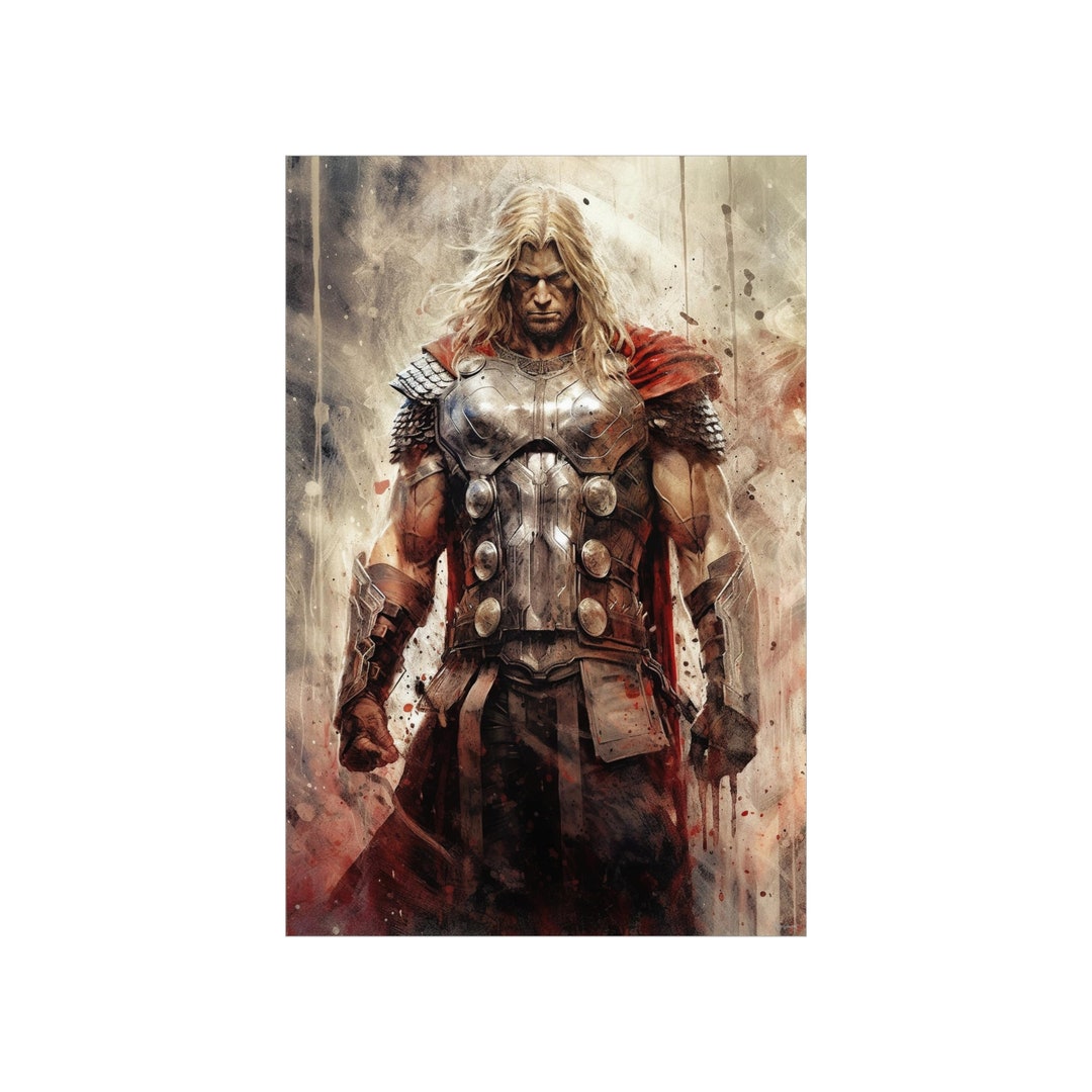 Thor Sups Fanart Poster Portrait 12x18, 20x30, 24x36 Museum Grade Matte ...