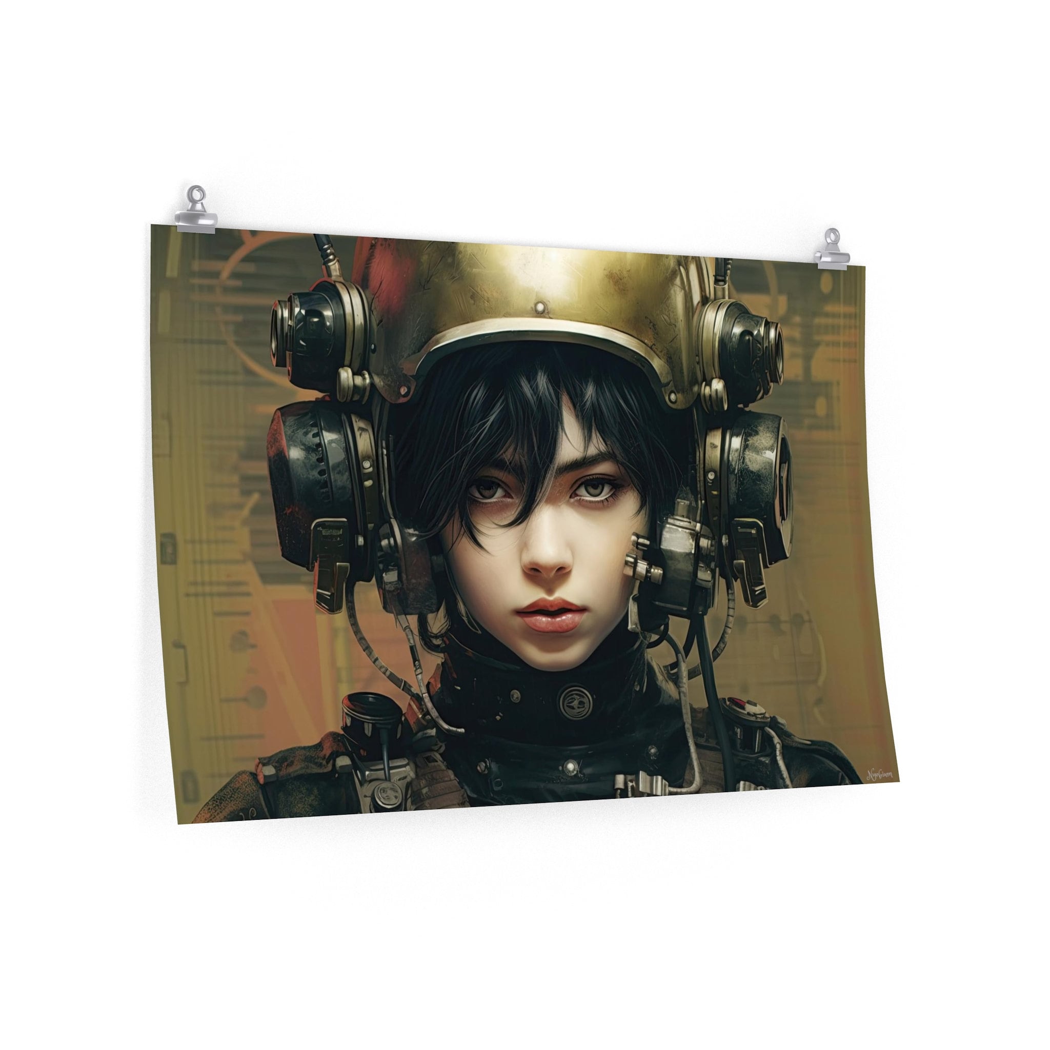 Space Girl 10 - Space Girls Series Sci-fi Poster -- Landscape - 18x12 ...