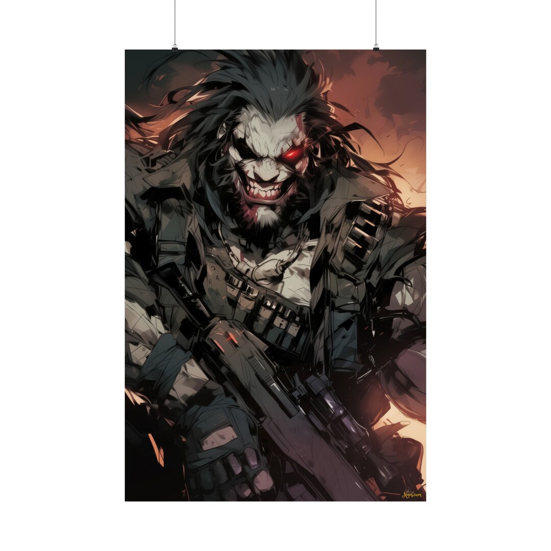 Lobo 1 Comic Sups Fanart Poster Portrait 12x18, 20x30, 24x36, 36x54 ...