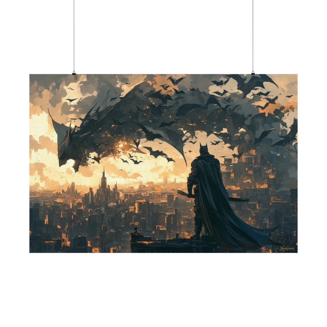 Batman L 10 Sups Fanart Poster Landscape 18x12, 30x20, 36x24, 54x36 ...
