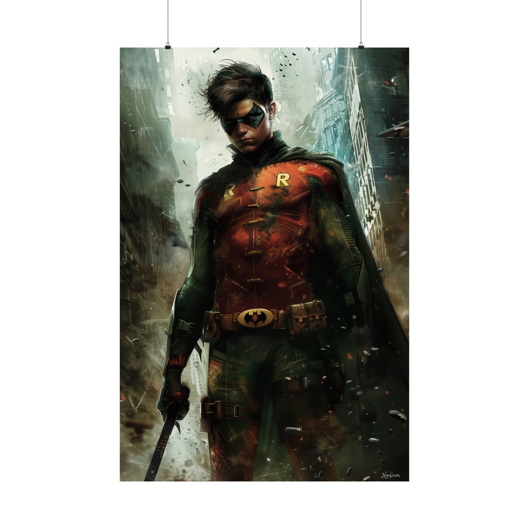 Batman's Robin 1 Sups Fanart Poster Portrait 12x18, 20x30, 24x36 Museum ...