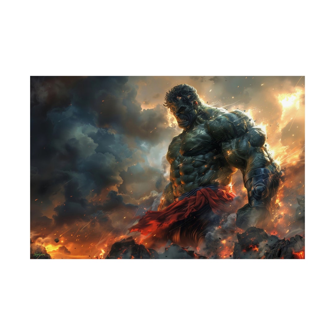 Hulk 1 L Sups Fanart Poster Landscape 18x12, 30x20, 36x24, 54x36 Museum ...