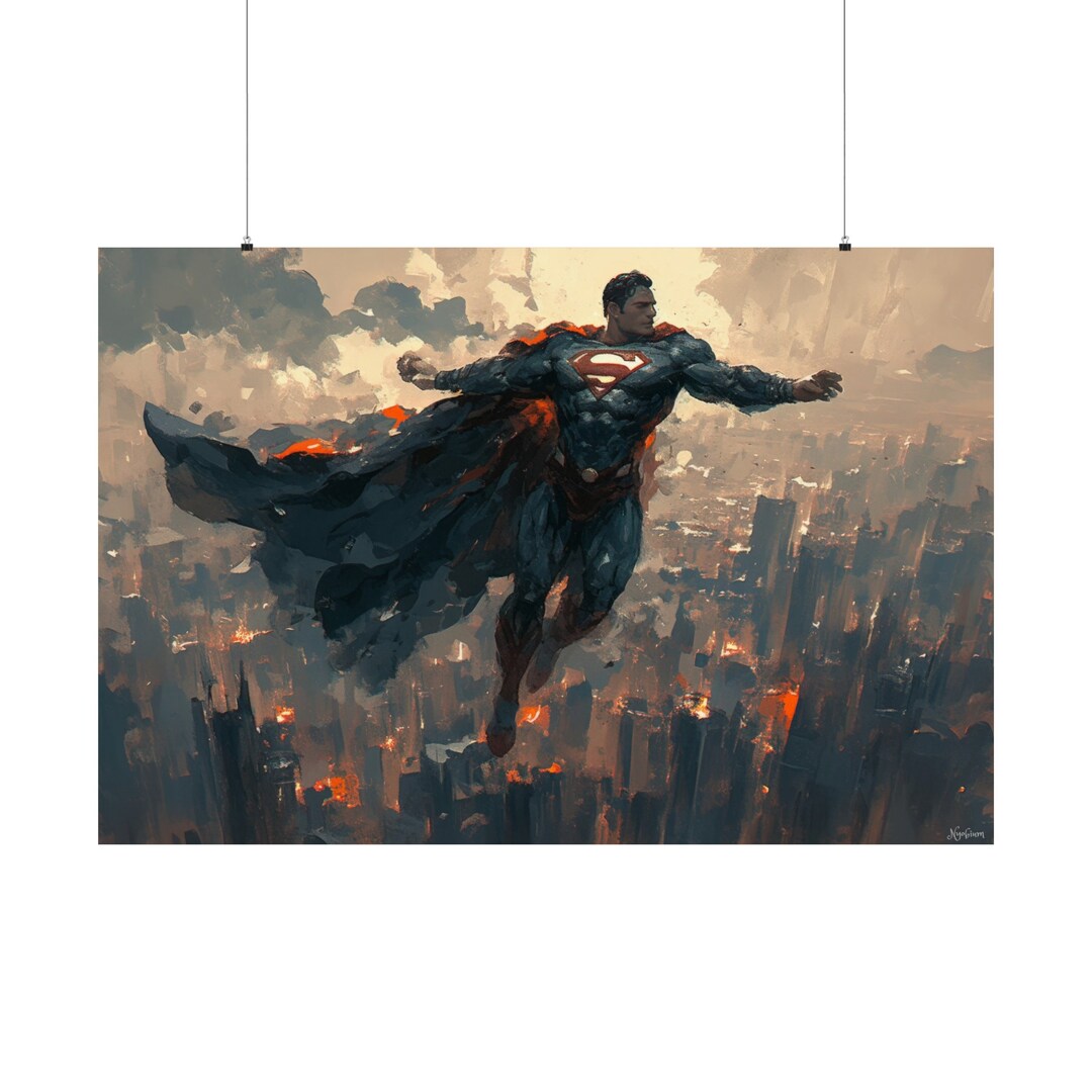Superman L 8 Sups Fanart Poster Landscape 18x12, 30x20, 36x24, 54x36 ...
