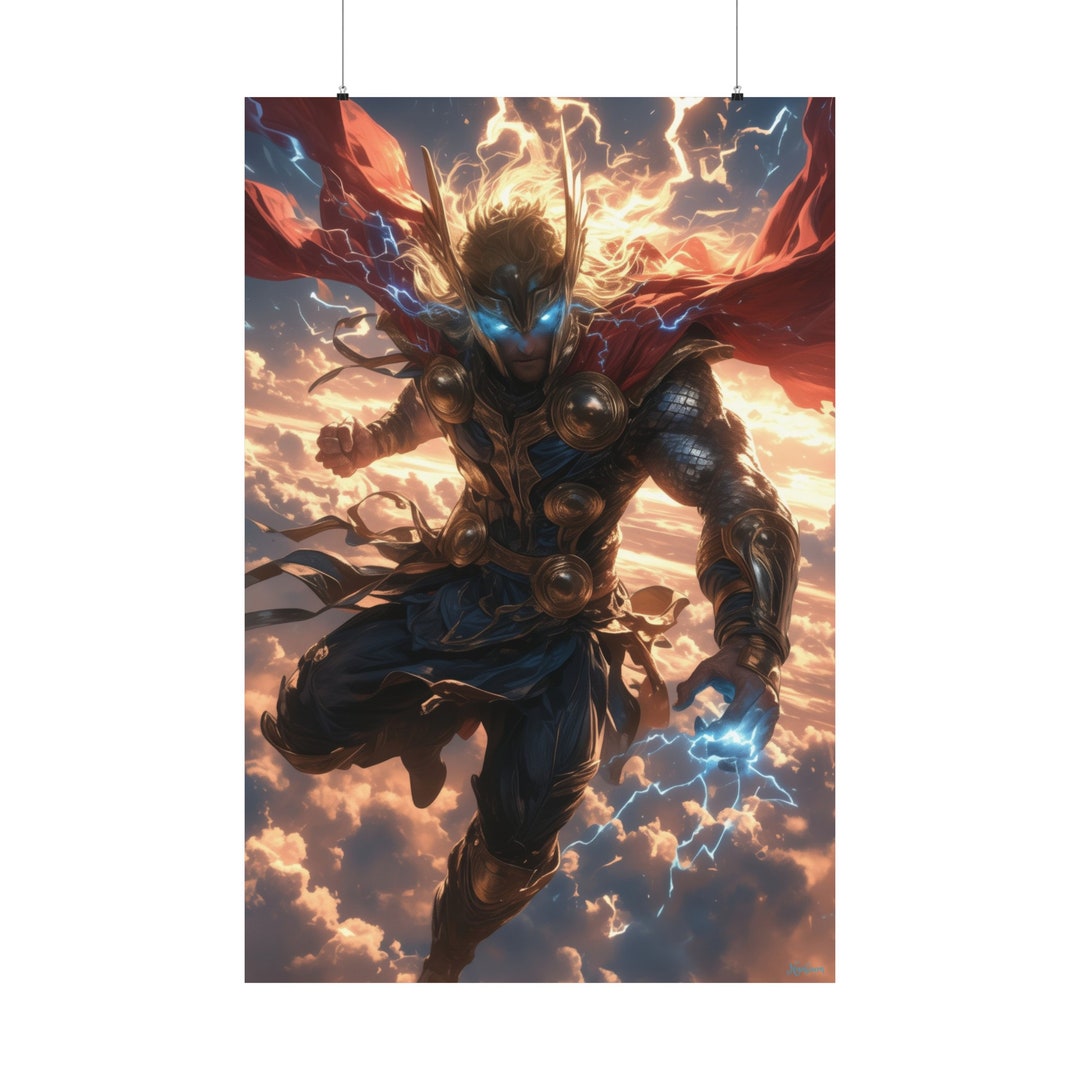 Thor SH 5 Comic Sups Fanart Poster Portrait 12x18, 20x30, 24x36, 36x54 ...