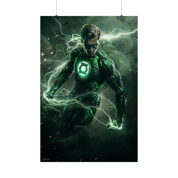 Green Lantern Poster - Etsy